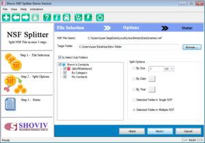 How to Split NSF data file by Using NSF Splitter software