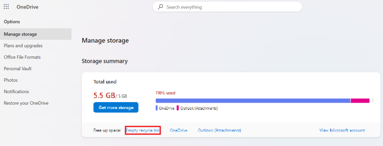 How to Free Up Space on OneDrive from Cloud and Local?