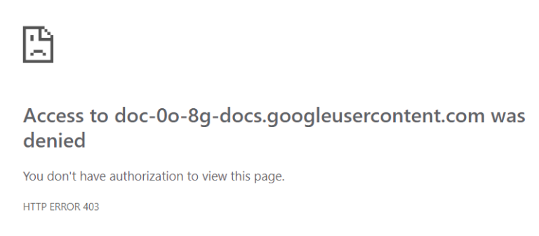 How To Resolve Google Drive Access Denied?