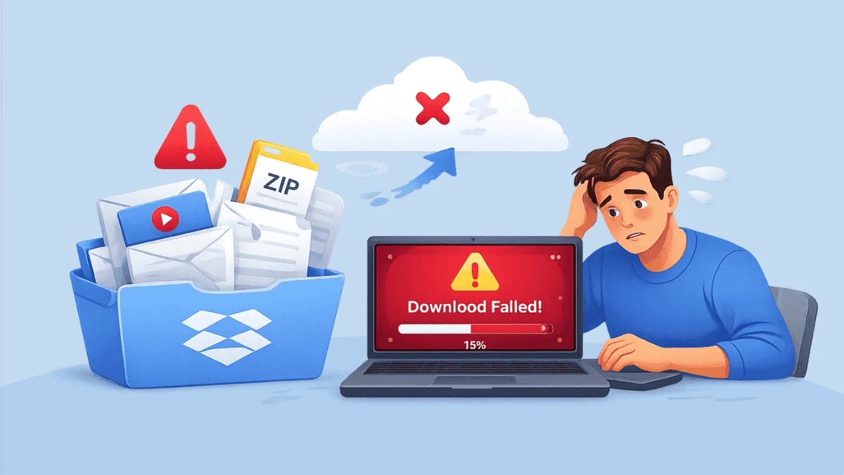 Fix If You Can’t Download Large Files From Your Dropbox
